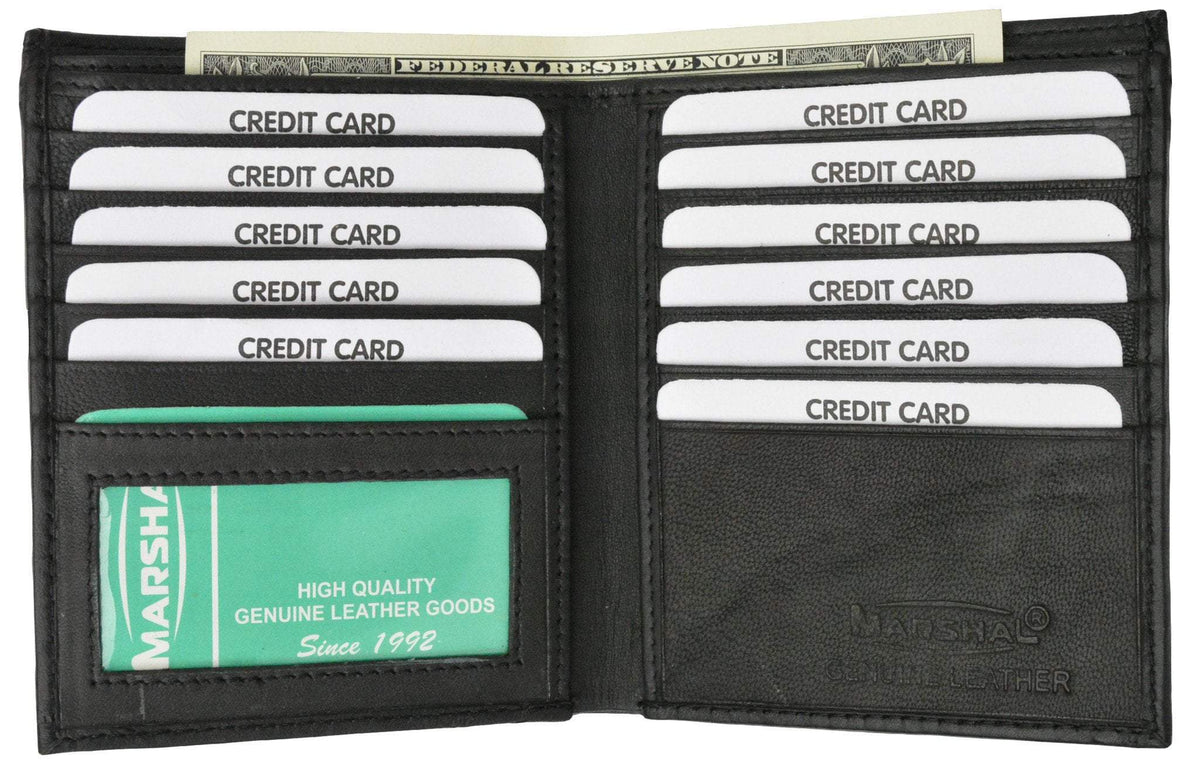 Premium Lambskin Leather Bifold Hipster Credit Card Wallet P 2502 (C)