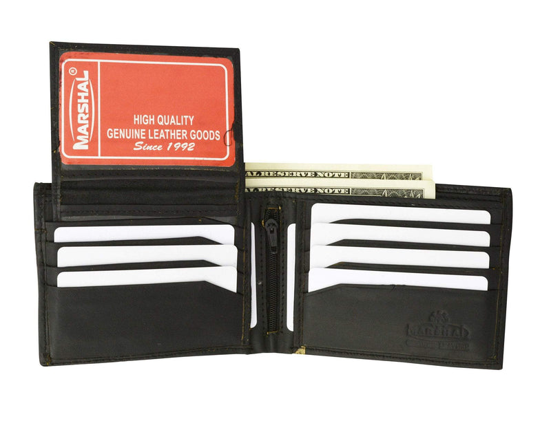 Special Series Mens Leather Removable ID Holder Bifold Wallet 5542 CF