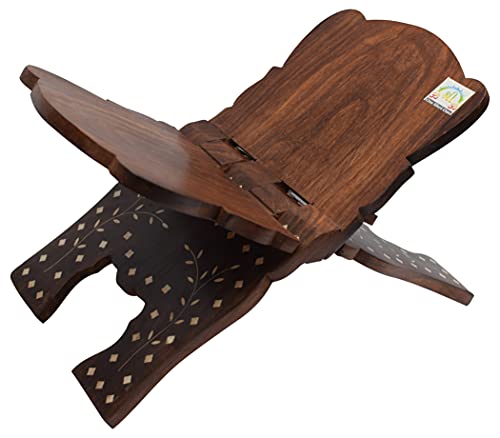 Wooden-Hand-Carved-Holy-Book-Stand-for-Quran-Bible-Gita-Book-Holder-for ...