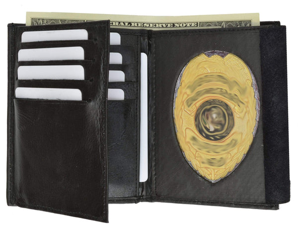 marshal-badge-holder-wallet-genuine-leather-black-id-shield-2518-ta-c-c ...