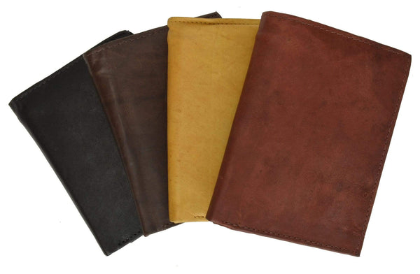marshal-black-european-style-bifold-trifold-genuine-leather-wallet-with ...