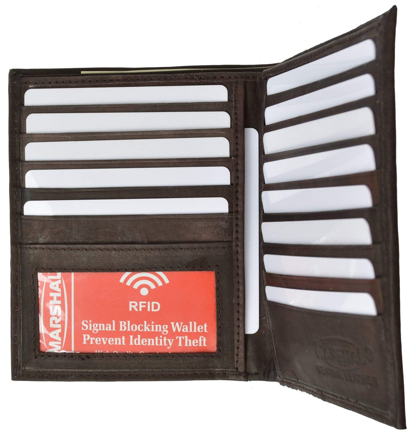 Extra Capicity RFID Blocking Bifold Hipster Credit Card Wallet Premium ...