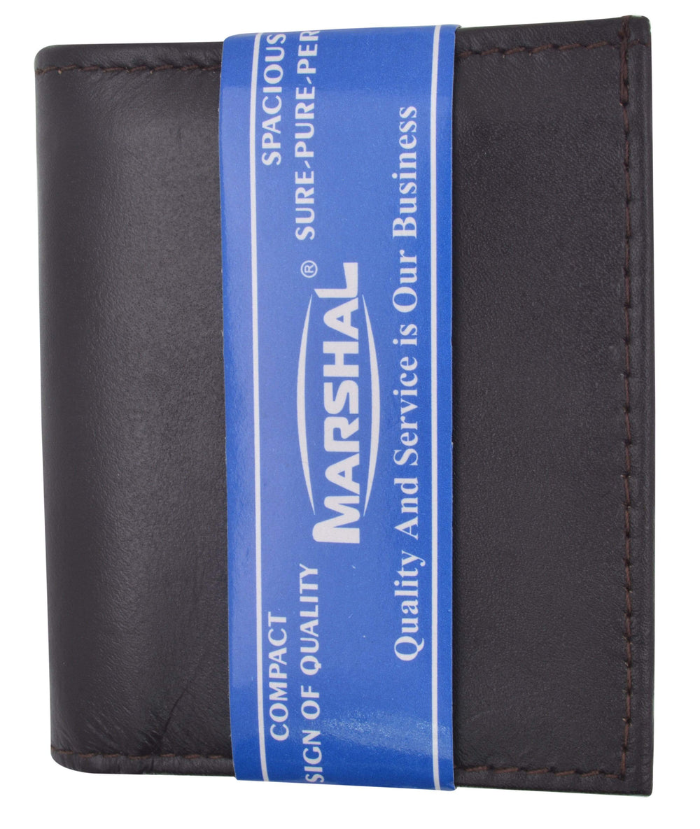 Genuine Lambskin Soft Leather Bifold Credit Card L Shape Wallet 51