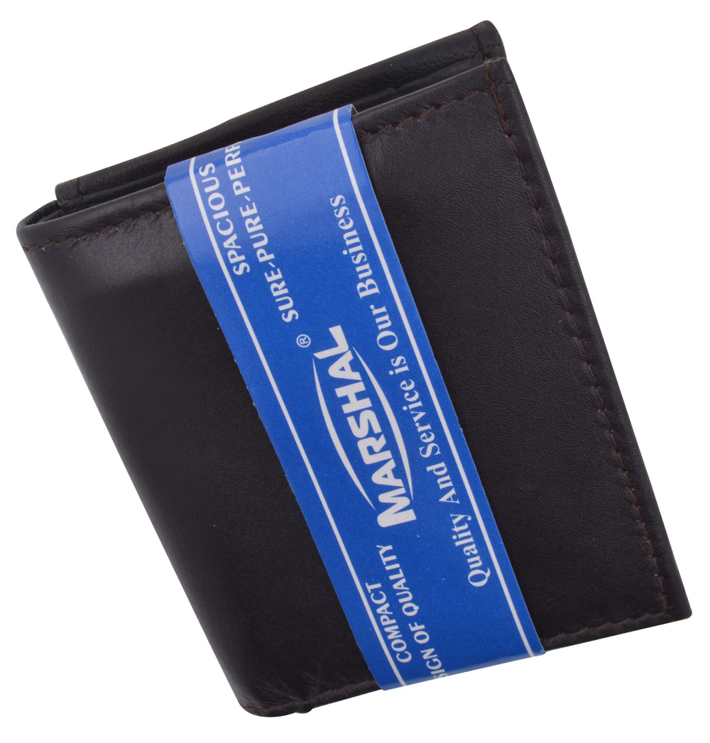 Genuine Lambskin Soft Leather Bifold Credit Card L Shape Wallet 51