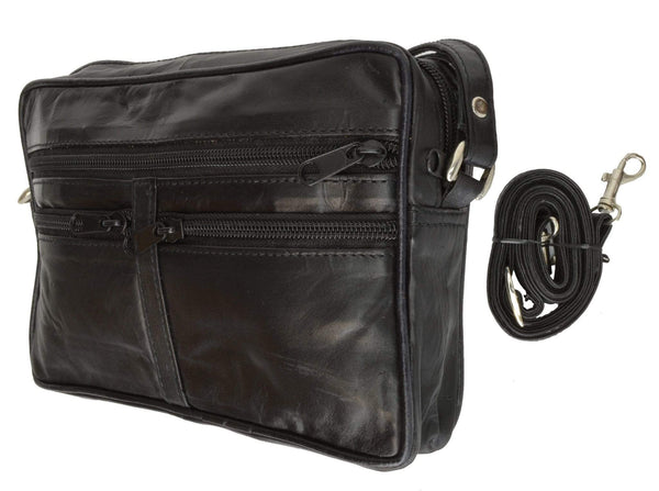 marshal-black-genuine-leather-organizer-travel-bag-mens-purse-with ...