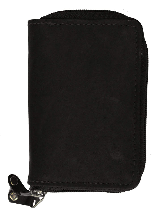 marshal-black-genuine-leather-zipper-key-chain-holder-wallet-212-cf-c-c ...