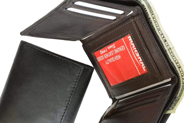 marshal-black-genuine-soft-leather-tri-fold-id-coin-credit-card-holder ...