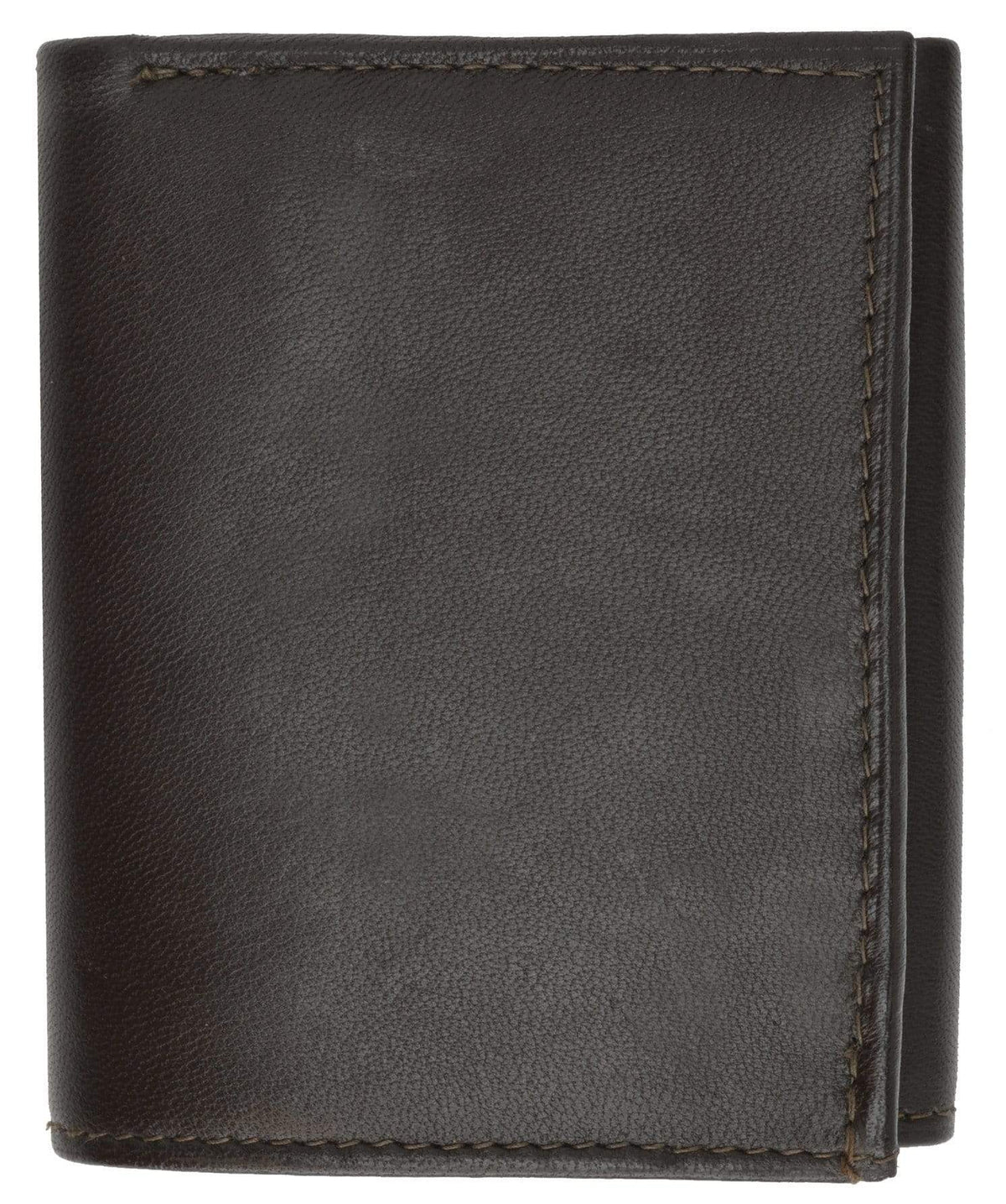Genuine Soft Leather Tri-fold ID Coin Credit Card Holder Mens Wallet 536