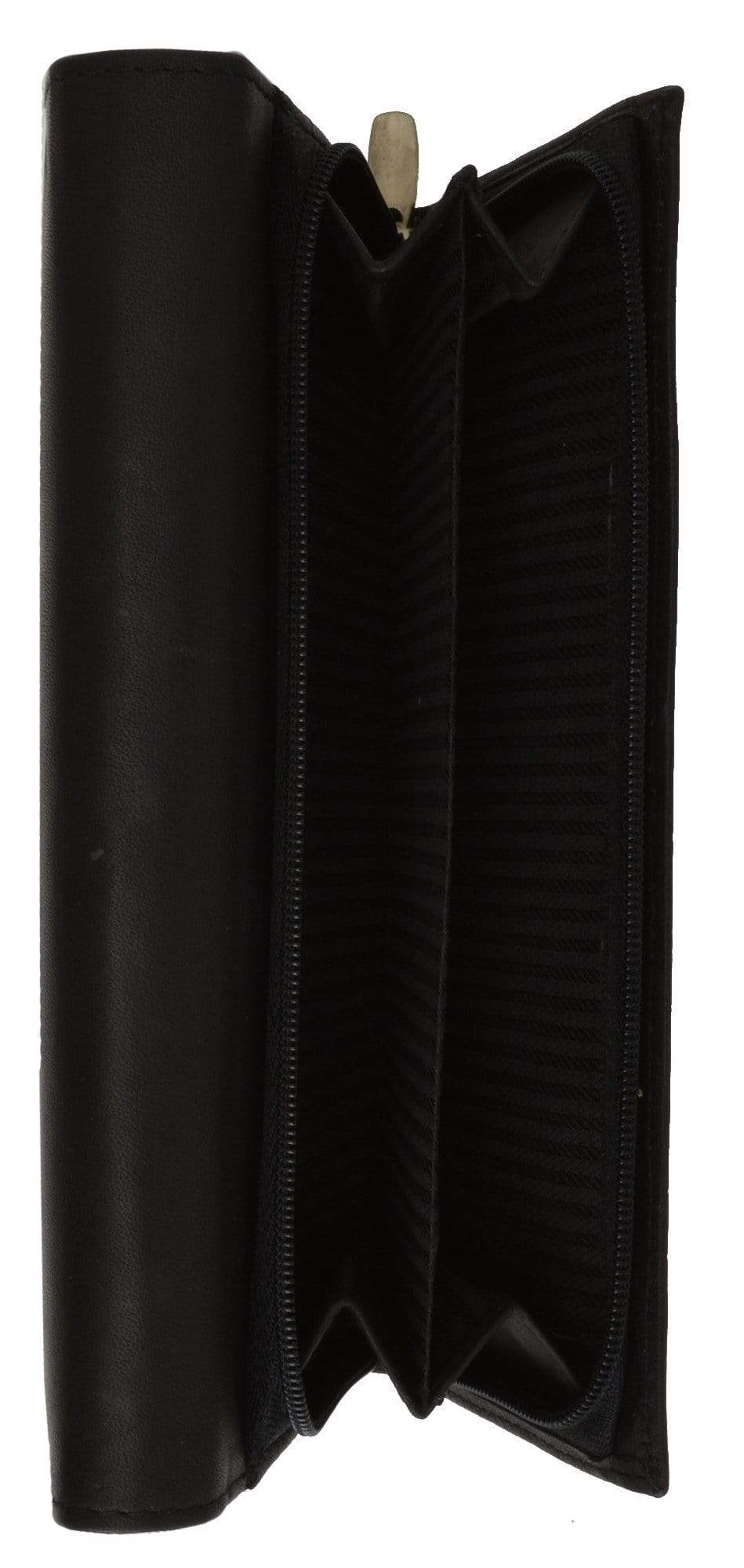 Ladies Genuine Leather Checkbook Wallet Organizer with Detachable ...