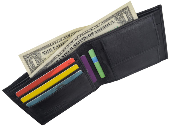 marshal-black-mens-leather-change-pocket-bifold-wallet-1150-c-1150-bk ...
