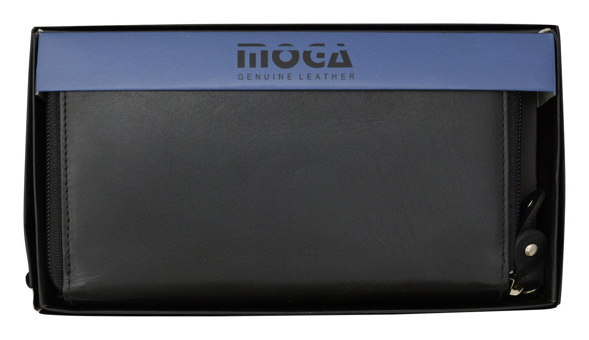 Moga Zip Around High End Leather Ladies Credit Card ID Wallet with ...