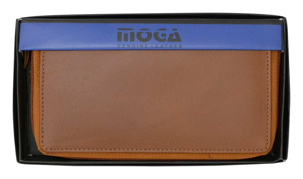 Moga Zip Around High End Leather Ladies Credit Card ID Wallet with ...