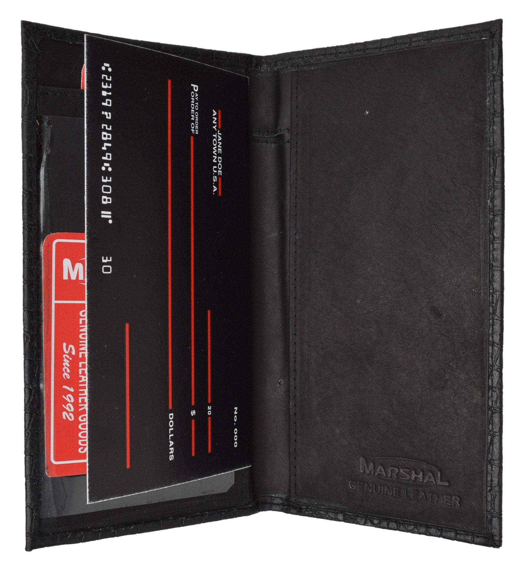 Leather Pocket Notebook Cover Genuine Leather Plain Checkbook Cover ...