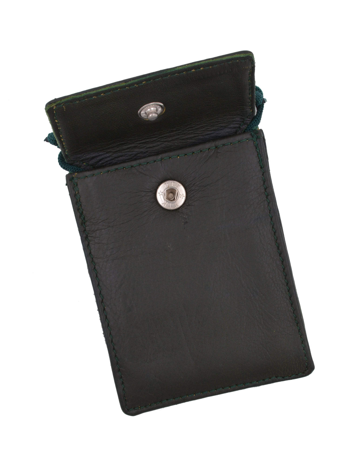 New Leather Neck Strap ID Badge Credit Card Holder Pouch Wallet Mini ...