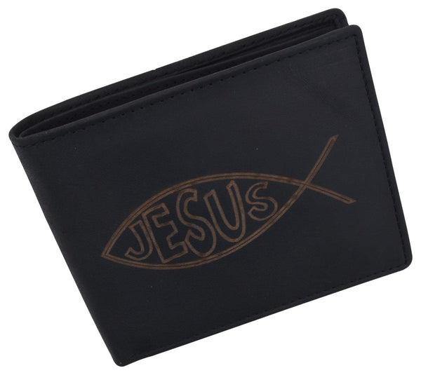 marshal-black-new-men-s-rfid-jesus-printed-logo-genuine-leather-bifold ...