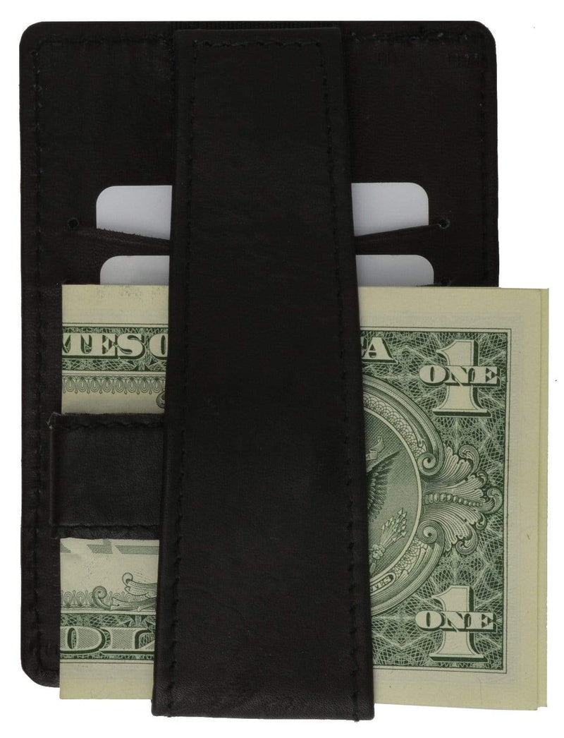 Genuine Leather Deep Pocket Wallet and Money Clip by Marshal Wallet