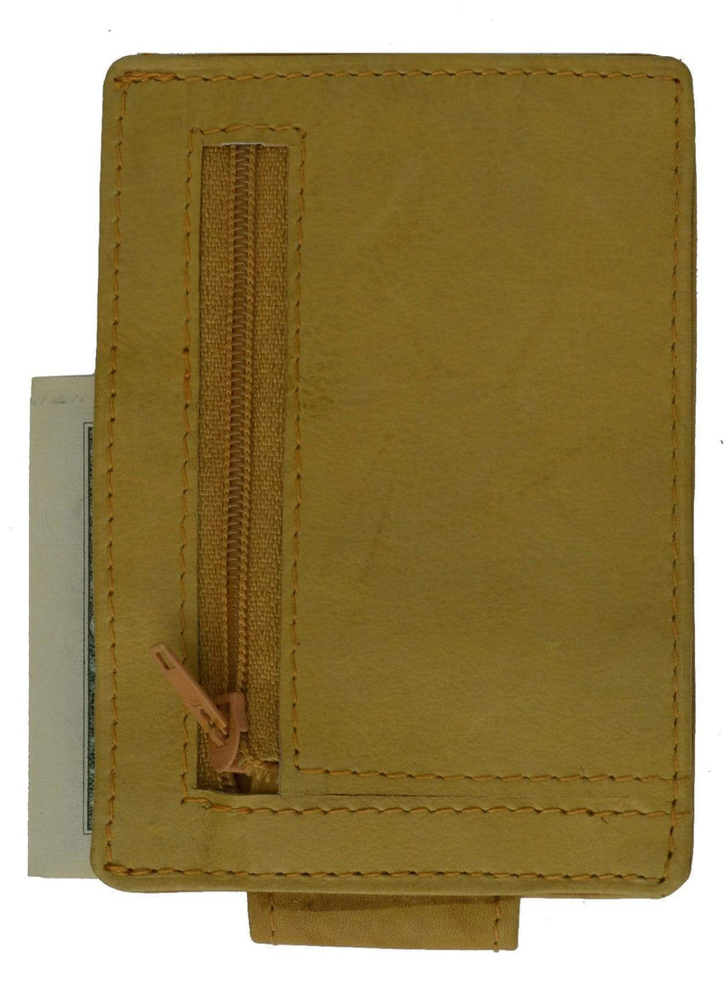 Genuine Leather Deep Pocket Wallet and Money Clip by Marshal Wallet