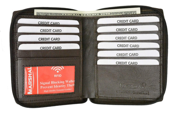 marshal-brown-rfid-blocking-mens-premium-soft-leather-zippered-id ...