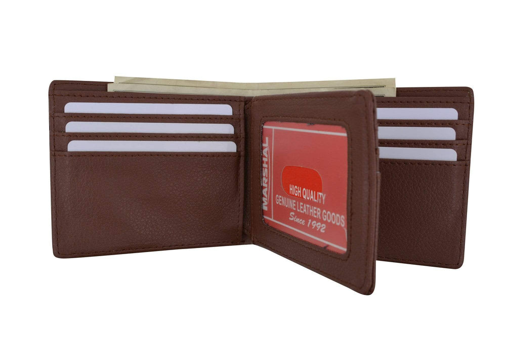 Brown Western Mens Deer Design Bifold Credit Card ID Holder Cowboy ...