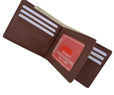 Brown Western Mens Deer Design Bifold Credit Card ID Holder Cowboy ...