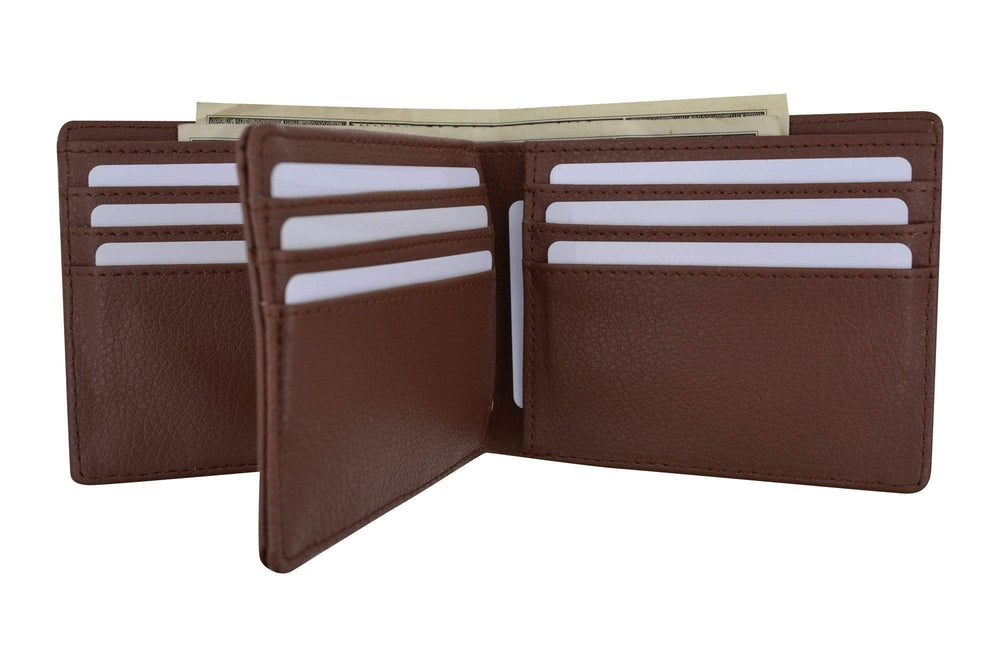 Brown Western Mens Deer Design Bifold Credit Card ID Holder Cowboy ...