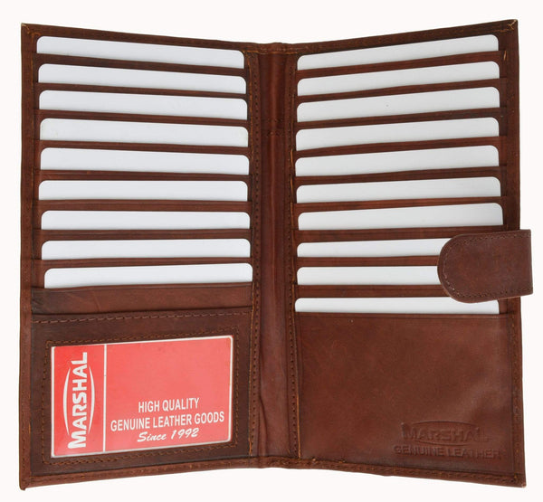 marshal-burgundy-genuine-leather-bifold-credit-card-holder-wallet-with ...
