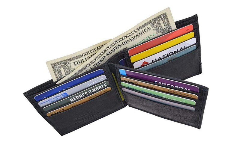 Camouflage RFID Blocking Soft Leather Men's Camo Multi-Card Compact ...