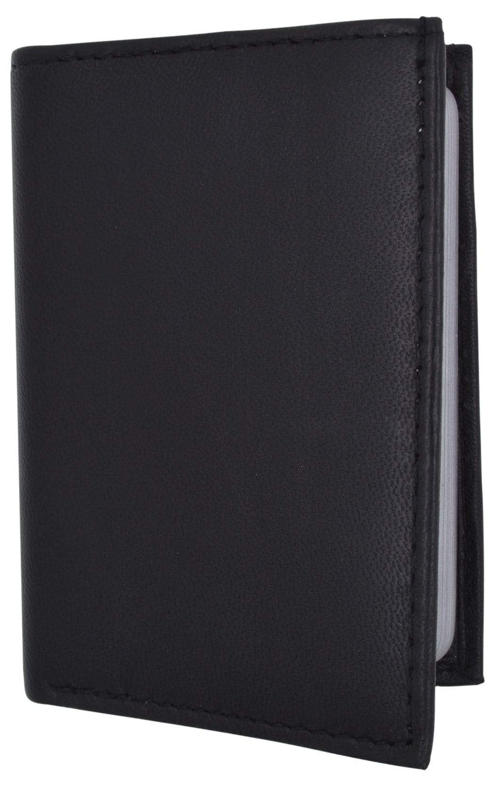 Men's Genuine Leather Multi-Credit Card Holder Wallet W/Protective Band