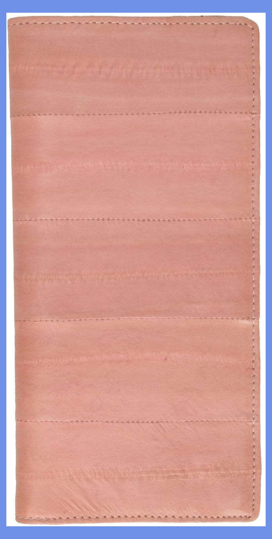 Genuine Eel Skin Leather Checkbook Cover Credit Card Holder ID Window E 154