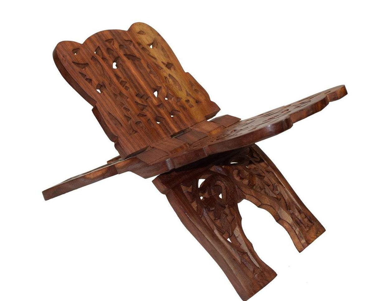 Prayer Book Holder Stand Ramadan Gift Rihal Rehal Rail Wooden Carved ...