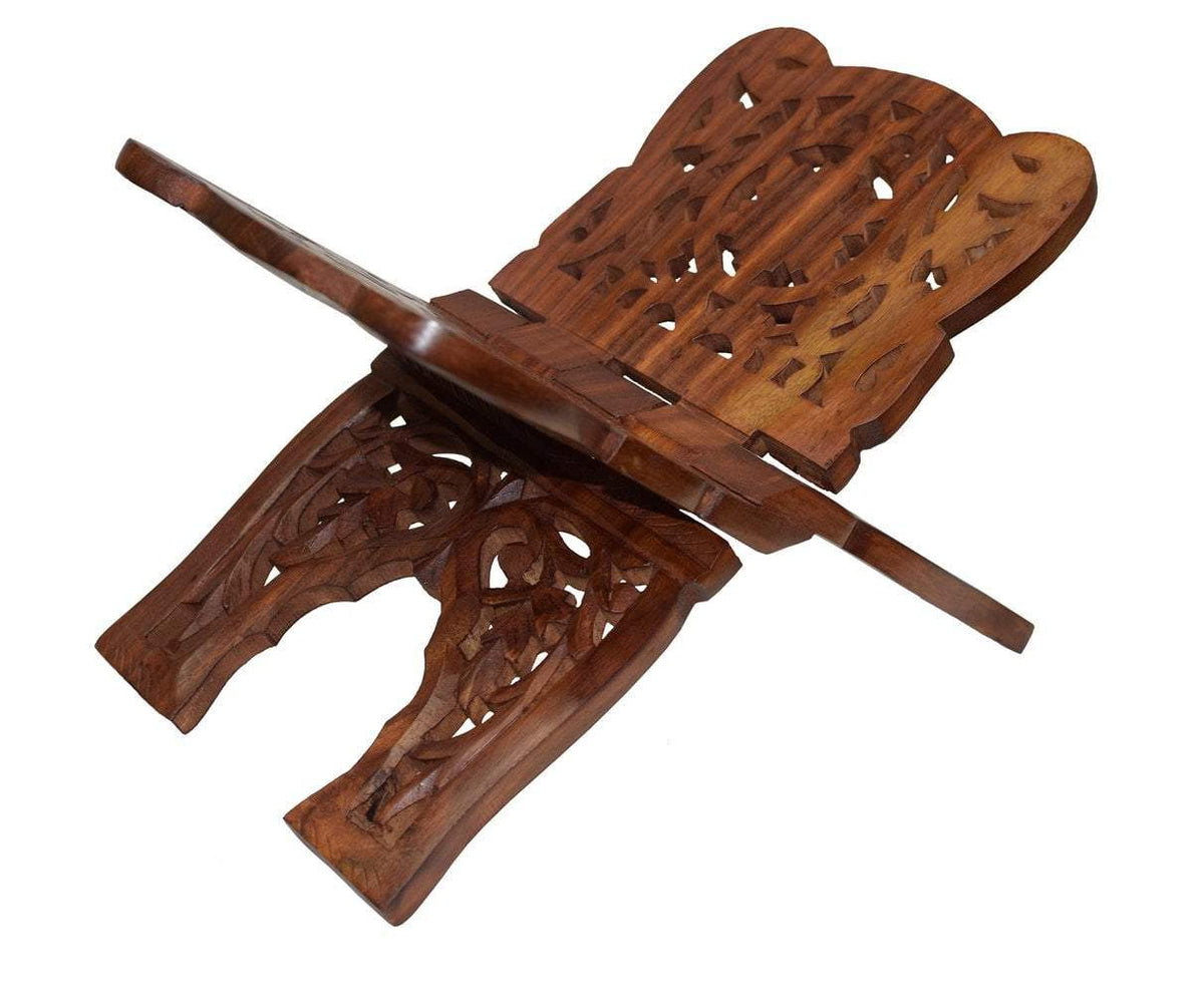 Prayer Book Holder Stand Ramadan Gift Rihal Rehal Rail Wooden Carved ...