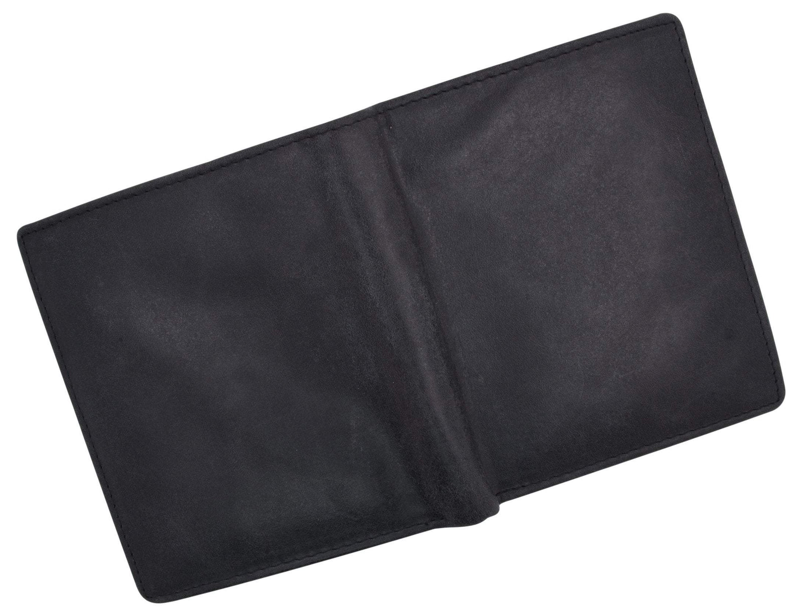 RFID Blocking Hunter Leather Bifold Slim Hipster Credit Card Double ID ...