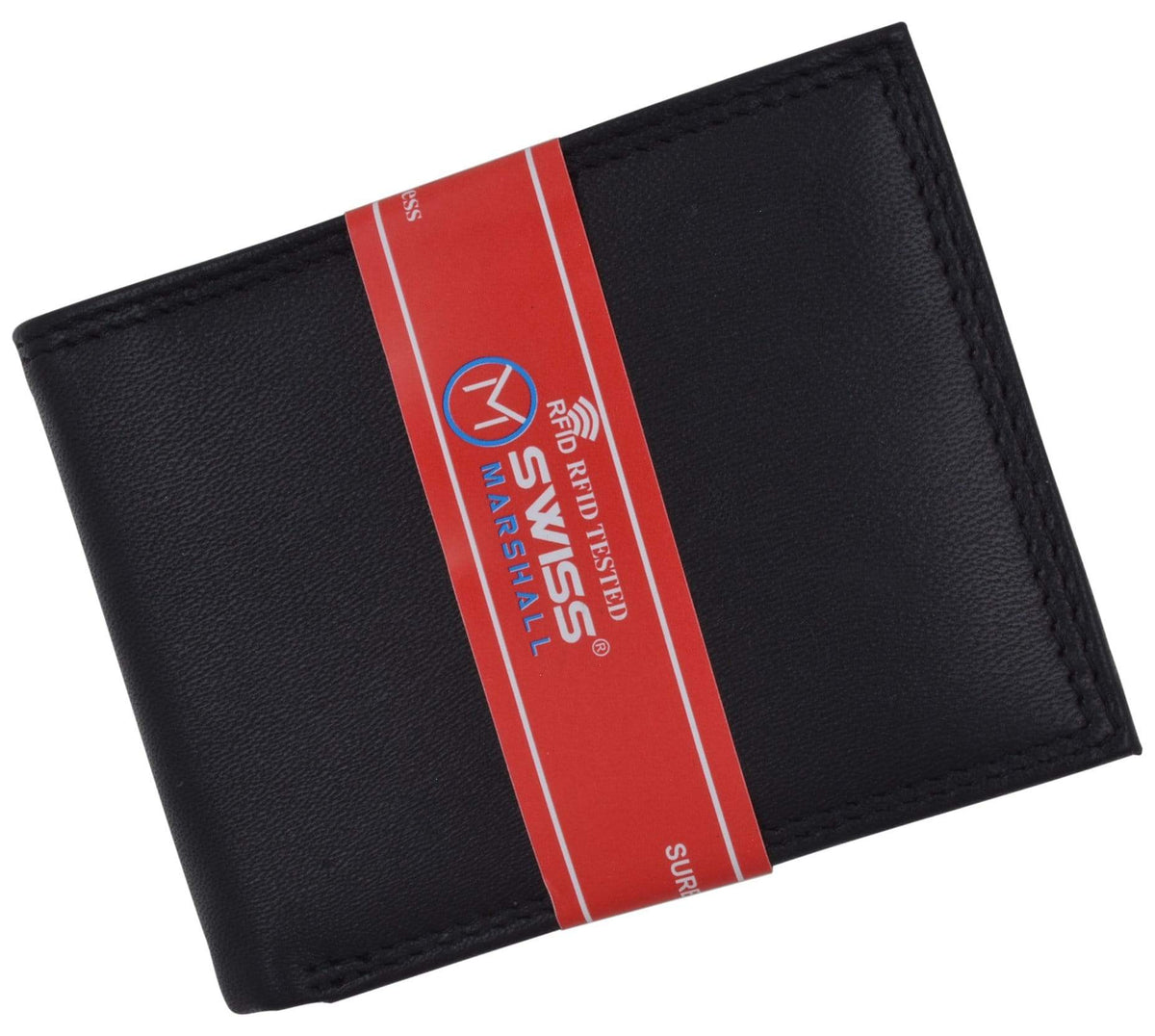 Men's Slim Bifold RFID Blocking Premium Genuine Leather Credit Card ID ...
